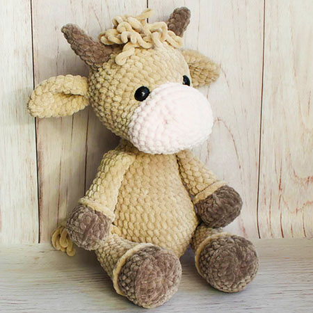 Plush Bull Apollo Crochet PDF Free Pattern