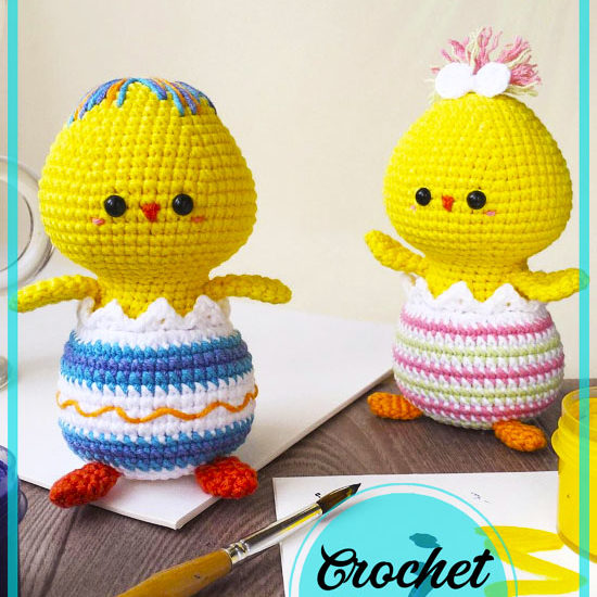 Little yellow chicken amigurumi crochet free pattern - Amigurumiday