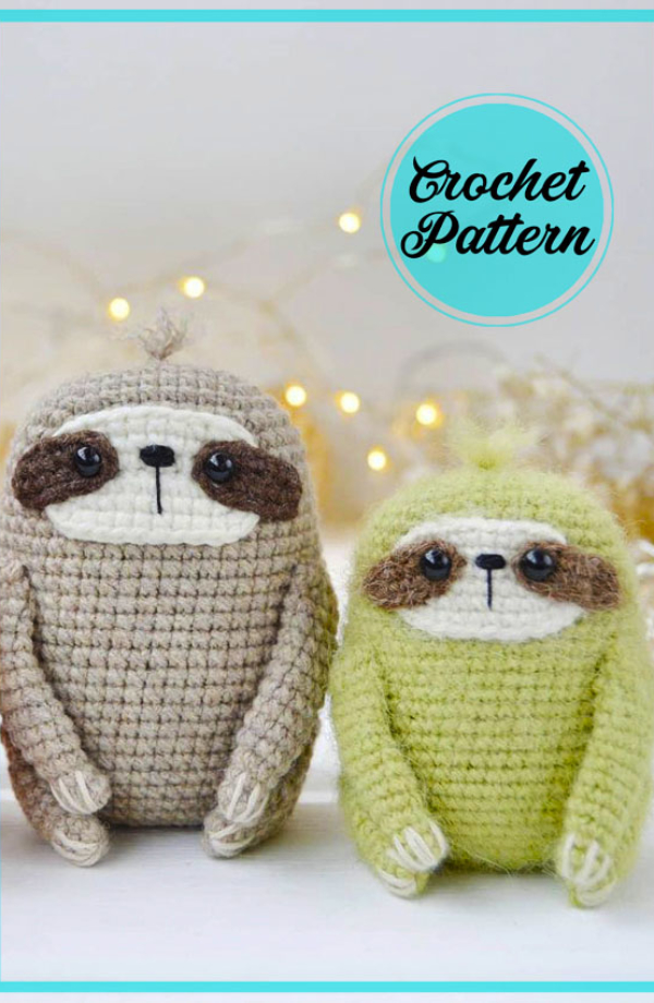 Little Sloth Amigurumi PDF Crochet Free Pattern - Amigurumiday