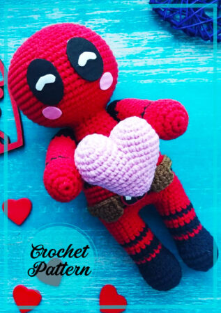 Deadpool Amigurumi PDF Free Crochet Pattern - Amigurumiday