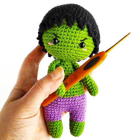 Easy Hulk Doll Avengers Amigurumi PDF Pattern