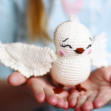 Crochet White Dove of Peace PDF Free Pattern