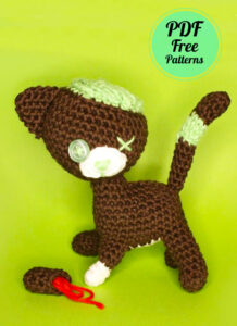 Zombie Cat Amigurumi PDF Free Pattern