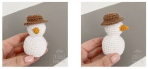 Snowman with Melon Hat Amigurumi Pattern