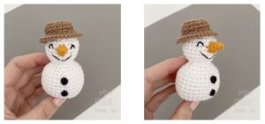Snowman with Melon Hat Amigurumi Pattern