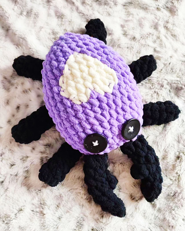 Crochet Purple Bug for Halloween PDF Free Pattern - Amigurumiday