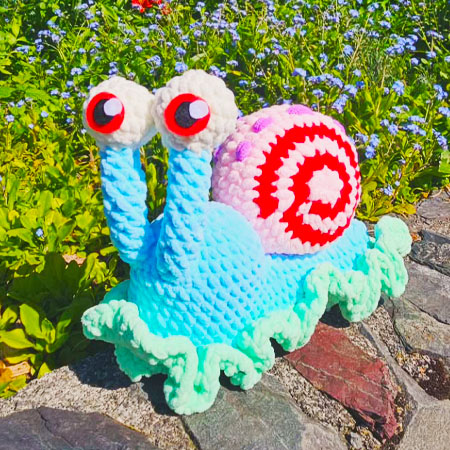 Gary the Plush Snail Amigurumi PDF Free Pattern