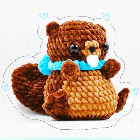 Plush Beaver Joffy Crochet PDF Free Pattern