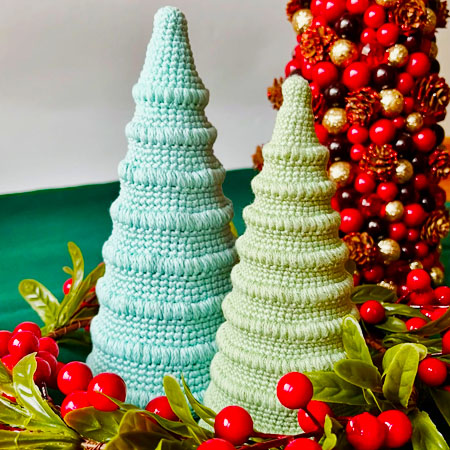 Bobble Stitch Crochet Christmas Tree PDF Pattern