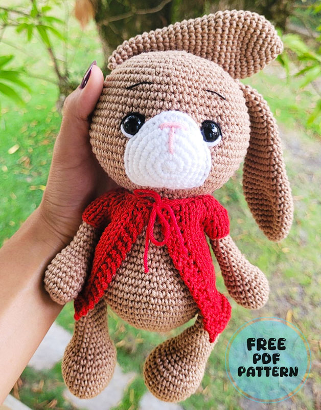 Big Floppy Ears Bunny PDF Amigurumi Free Pattern