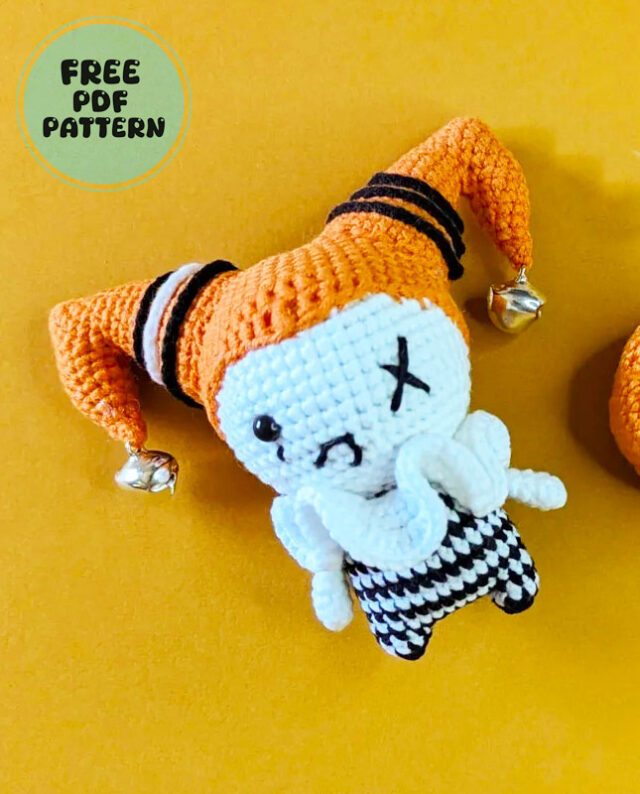 The Jester for Halloween Crochet Doll PDF Pattern