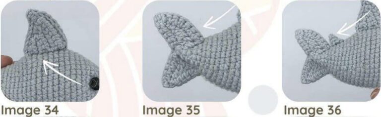 Shark with Swimming Costume Crochet PDF Pattern