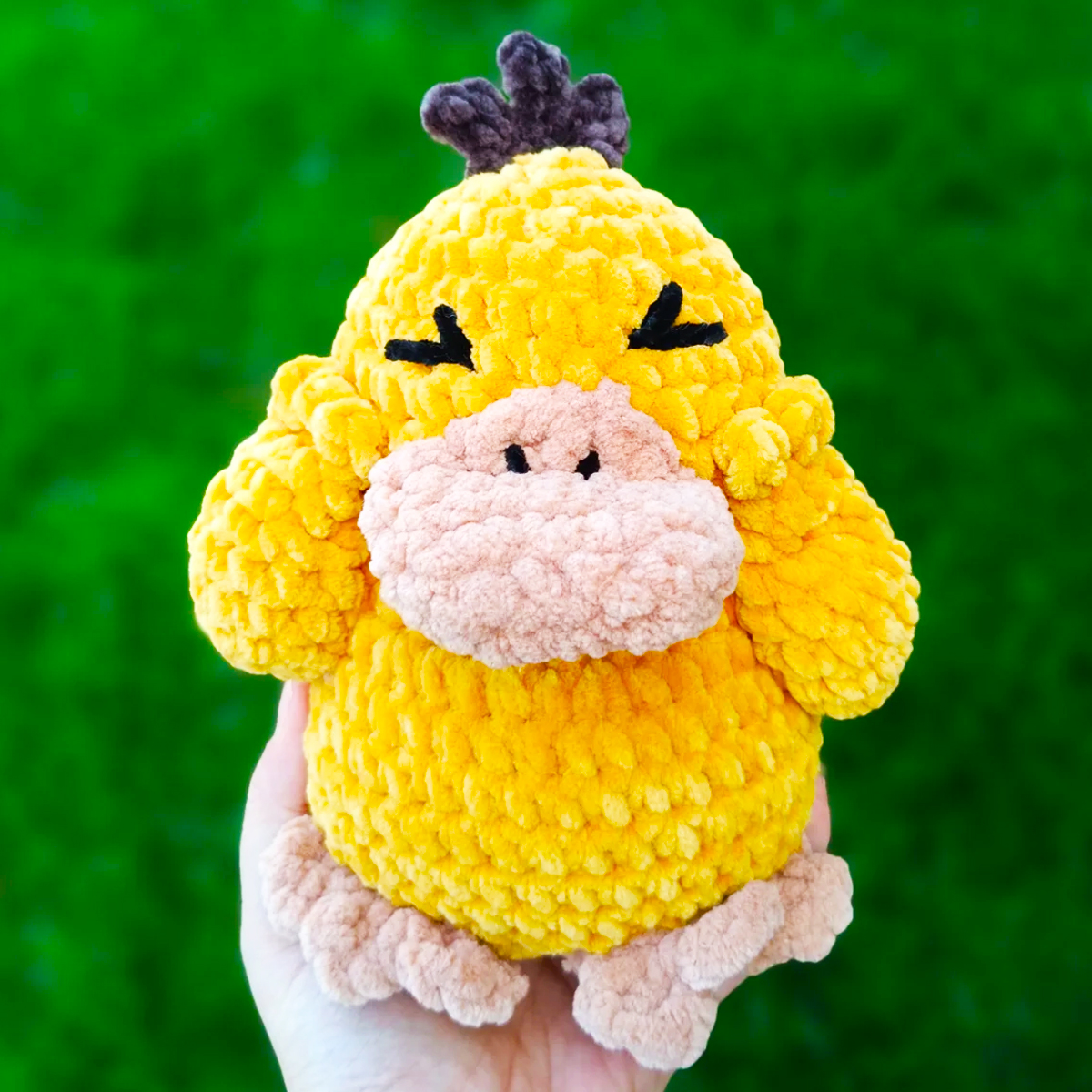 Plush Crochet Psyduck Free PDF Pattern